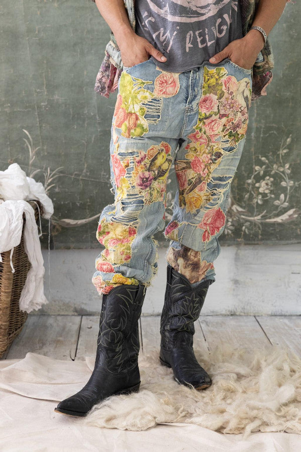 Floral Appliqué Miner Denims – Magnolia Pearl Clothing